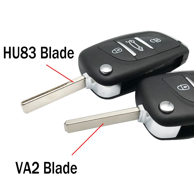 Modified Flip Car key shell Case For Peugeot 307 3... – Vicedeal