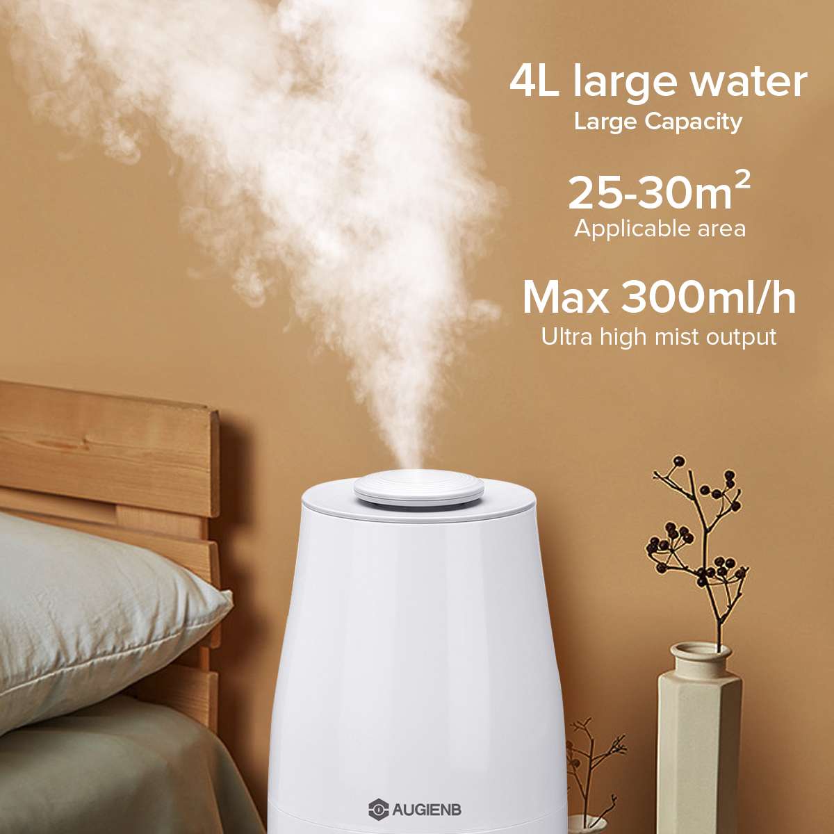 AUGIENB 25W 4L Luftbefeuchter Innen Büro Aromather... – Vicedeal