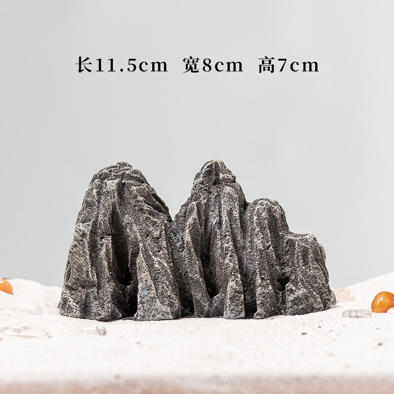 Micro landscape simulation rockery stone fish tank... – Grandado