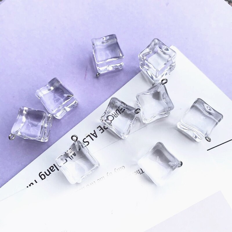 10Pcs 20*20mm Artificial Acrylic Square Shape Ice ... – Grandado