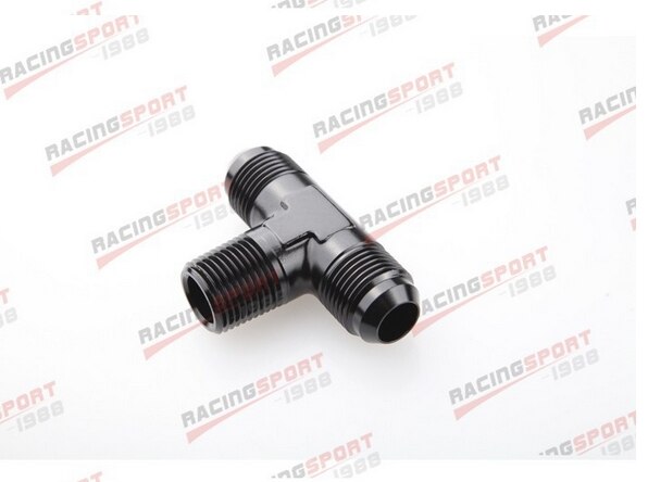 AN6 AN-6 1/4 "NPT FLARE Tee T stuk fitting adapter... – Vicedeal