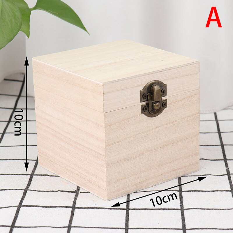 Retro Jewelry Box Desktop Handmade Wood Clamshell ... – Grandado