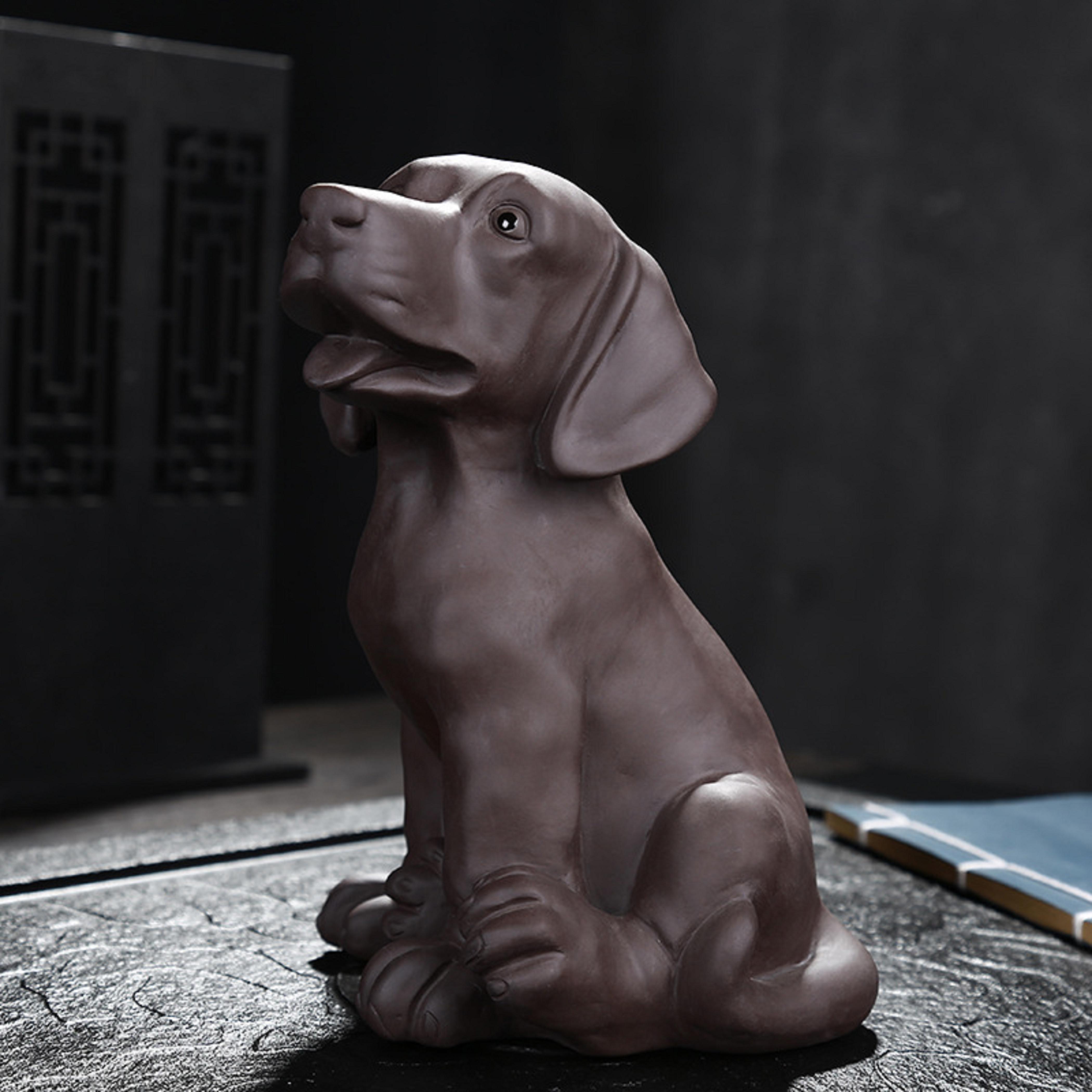 Chinese Tibet redware carved guard Foo Labrador Do... – Grandado