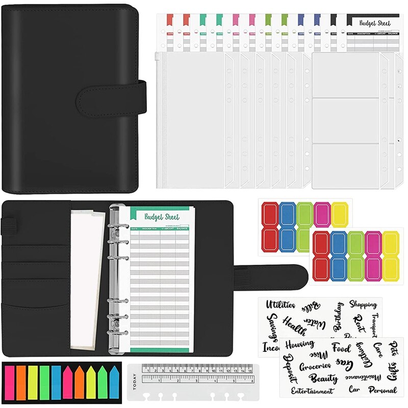 Carpeta de cuaderno A6 PU, cierre de hebilla magné... – Grandado