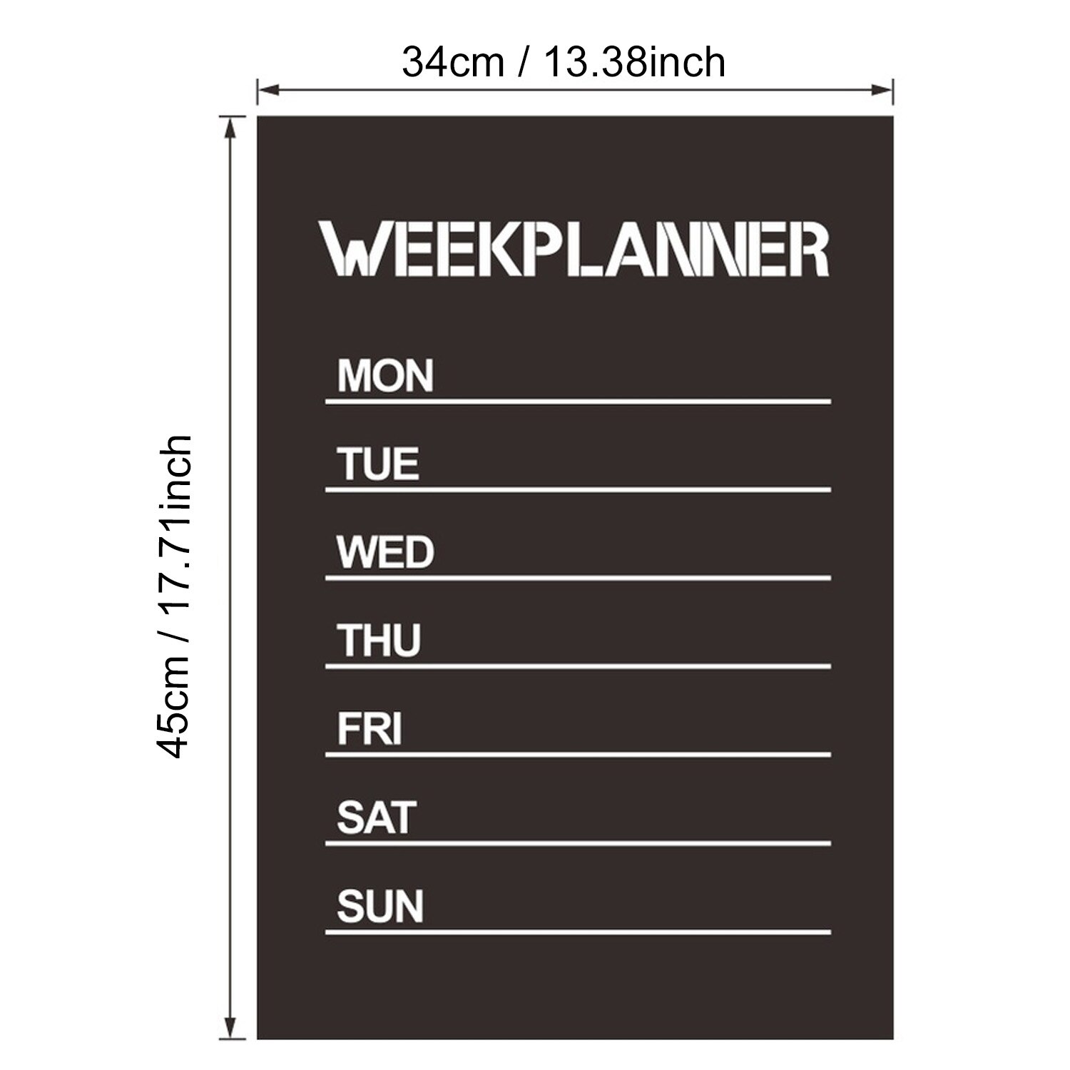 Herbruikbare Weekly Planner Blackboard zelfklevend... – Vicedeal