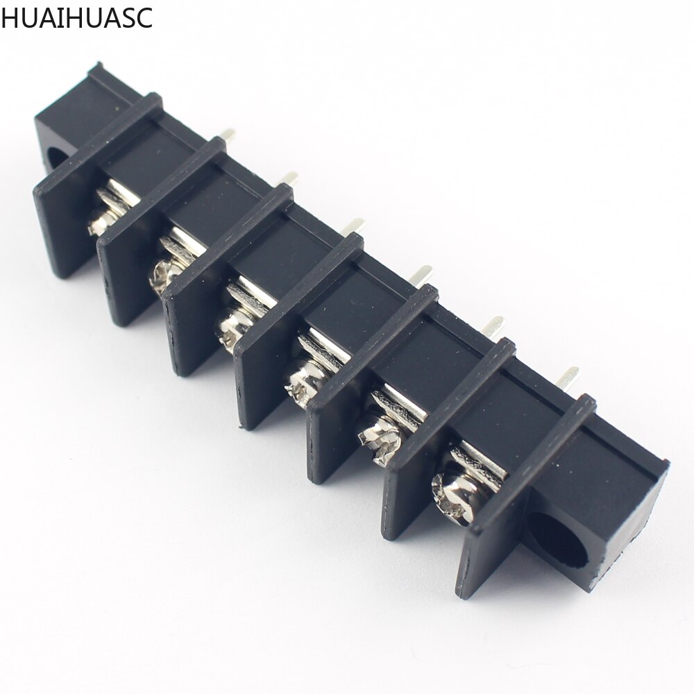 2pcs Black 9.5mm Pitch 6 Pin Barrier Terminal Bloc... – Grandado