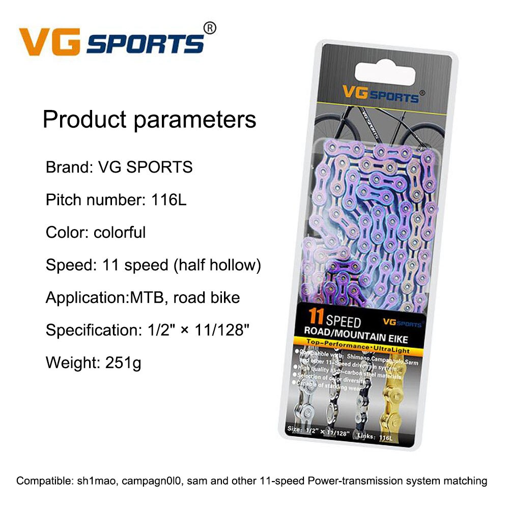 Vg Fietsketting 8 9 10 11 Speed Mtb Racefiets 116L... – Vicedeal