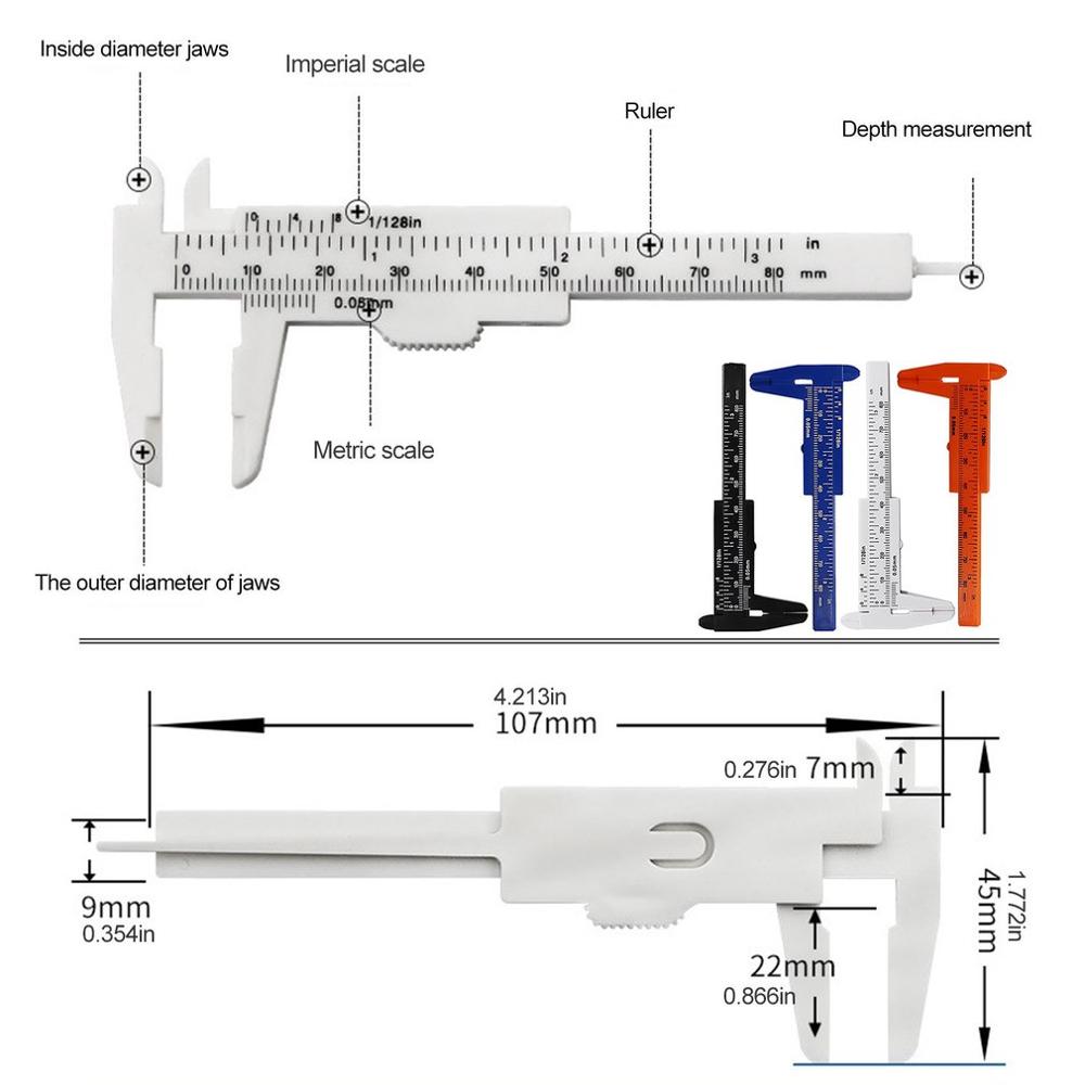 High Precision Mini Caliper 0-80mm Double Rule Sca... – Grandado