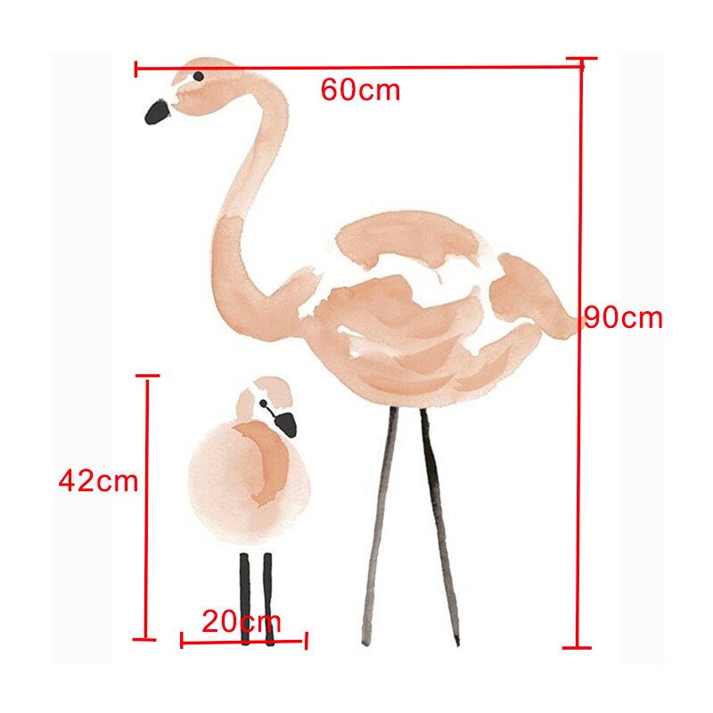 Veer Muurstickers Cartoon Flamingo Art Muurtattoo ... – Grandado