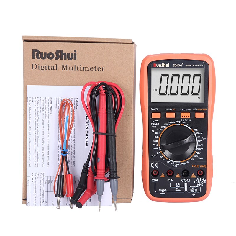 RuoShui 9805A+True RMS Tester digital multimeter A... – Grandado