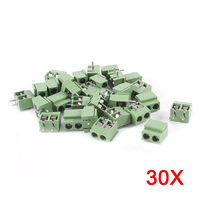 30Stck Neue 2 Pole 5mm Tonhöhe PCB montieren Schra... – Grandado