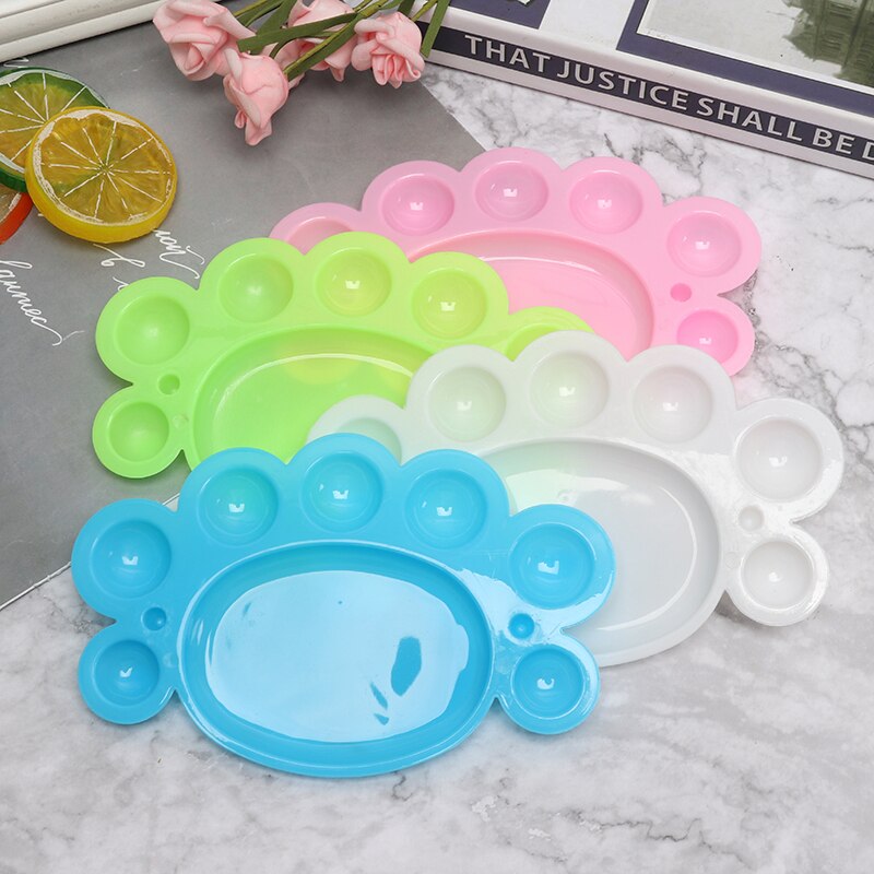 2pcs Footprint Shape Plastic Palette Art Paint Pla... – Grandado