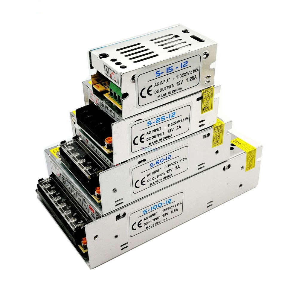 Ac 220V Naar Dc 12 V 1A 2A 3A 5A 8.5A 10A 15A 20A ... – Vicedeal
