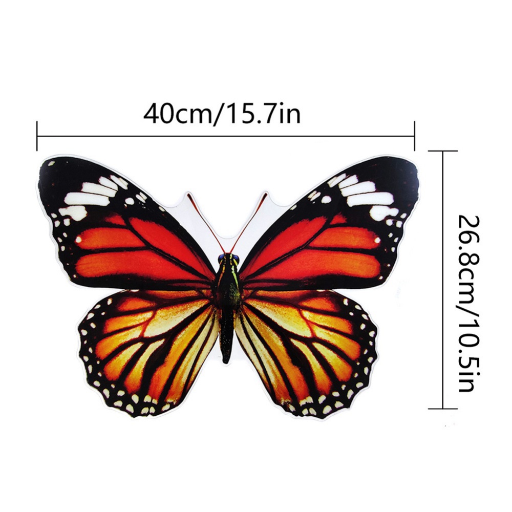 3D Stereo PVC Butterfly Wall Stickers For Living R... – Grandado