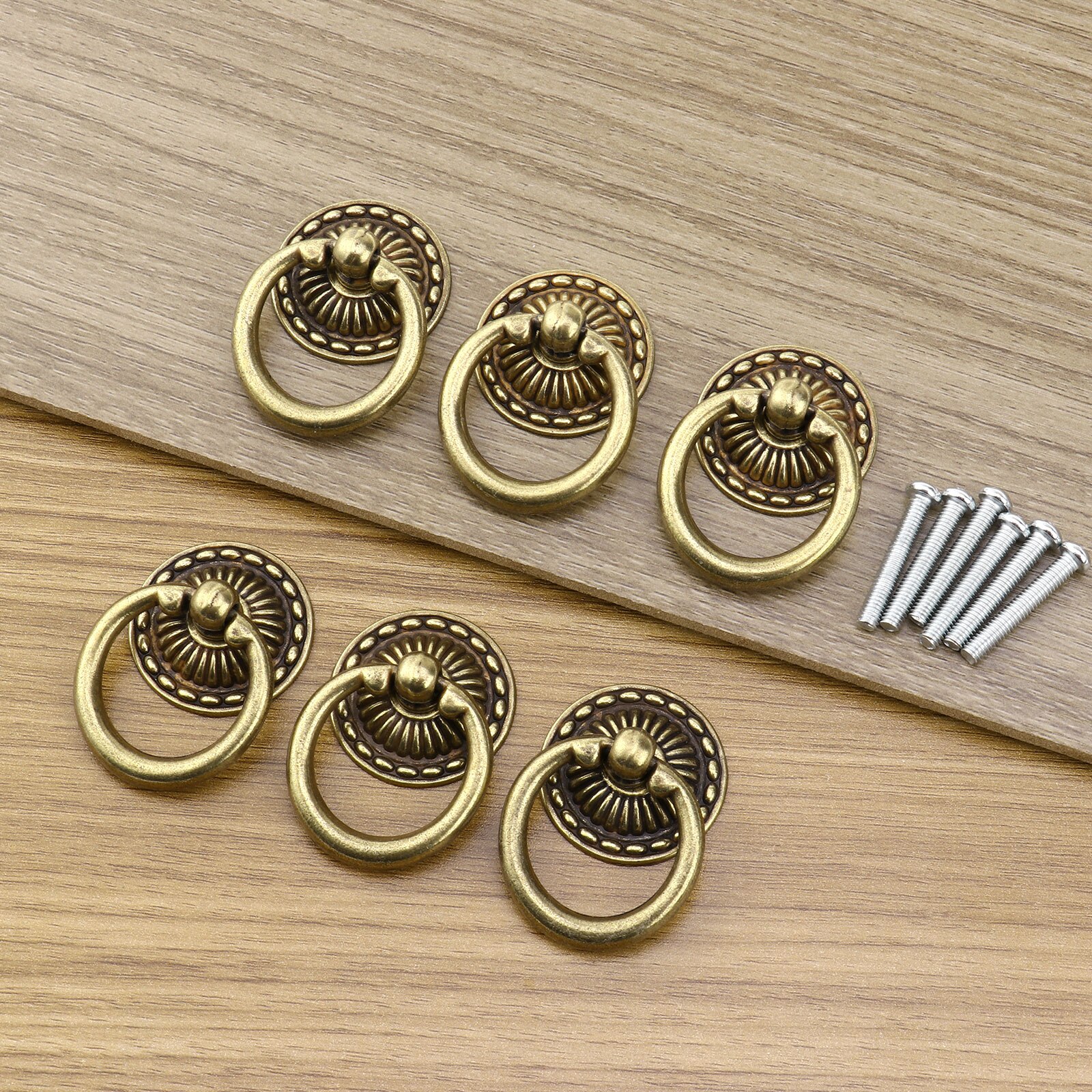 6P Antieke Bronzen Knoppen Pulls Handvatten Hardwa... – Grandado
