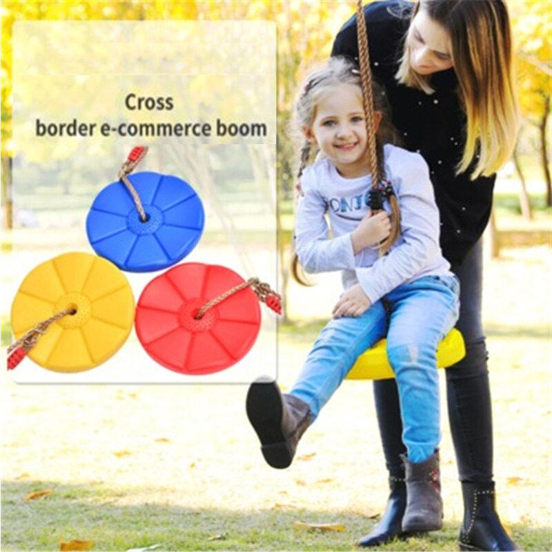 Kids Swing Round Rope Swings Outdoor Playground Ha... – Grandado