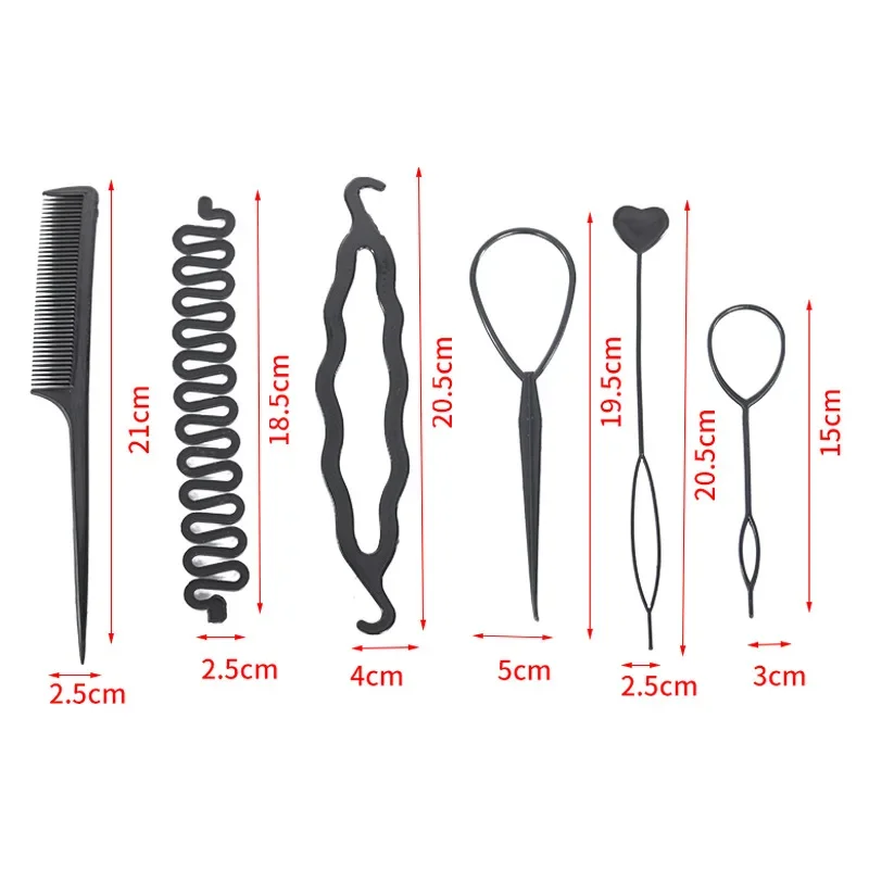 6 Stuks Haar Vlechten Tool Diy Haar Styling Tool K... – Vicedeal