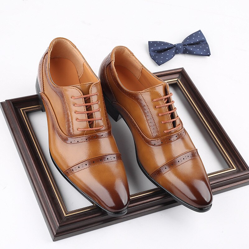 Trouwjurk Brogue Schoenen Mannen Lakleer Formele S... – Vicedeal