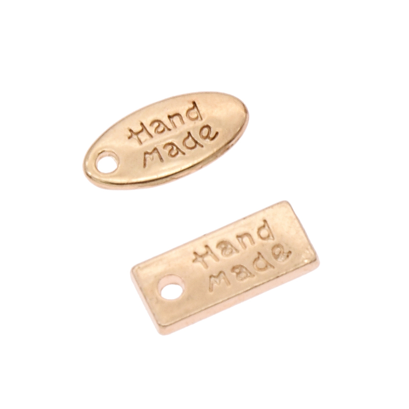 50pcs/pack Hand Made Letter Metal Tags For Garment... – Grandado