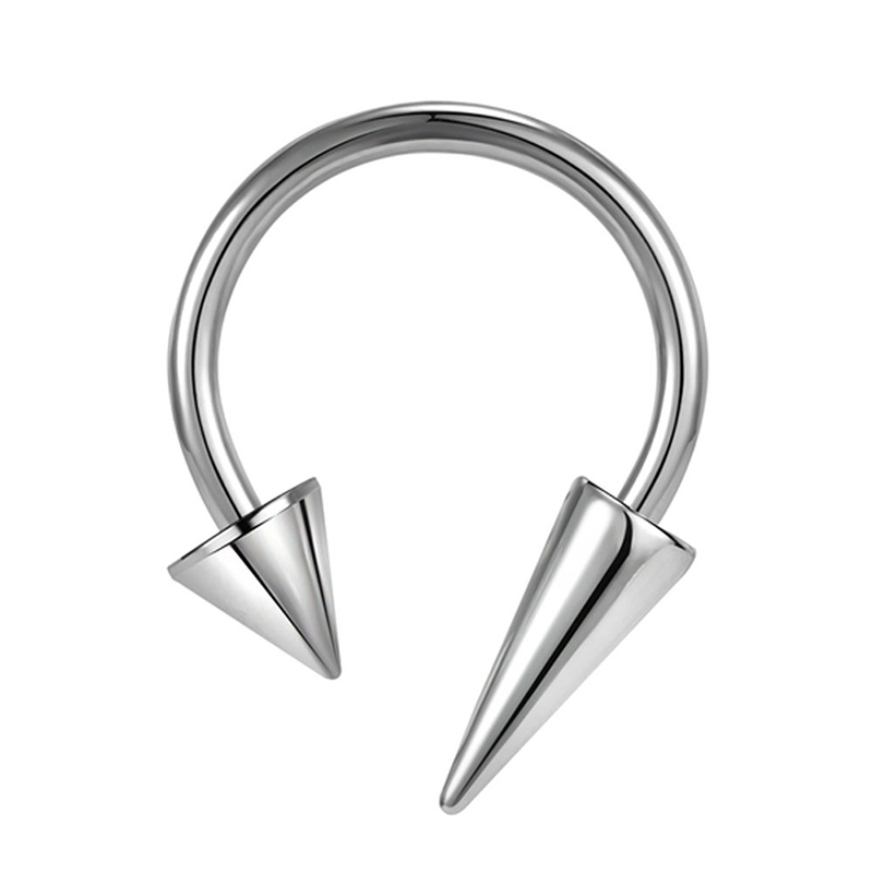 16g kegle septum ring rustfrit stål hestesko næse ... – Vicedeal