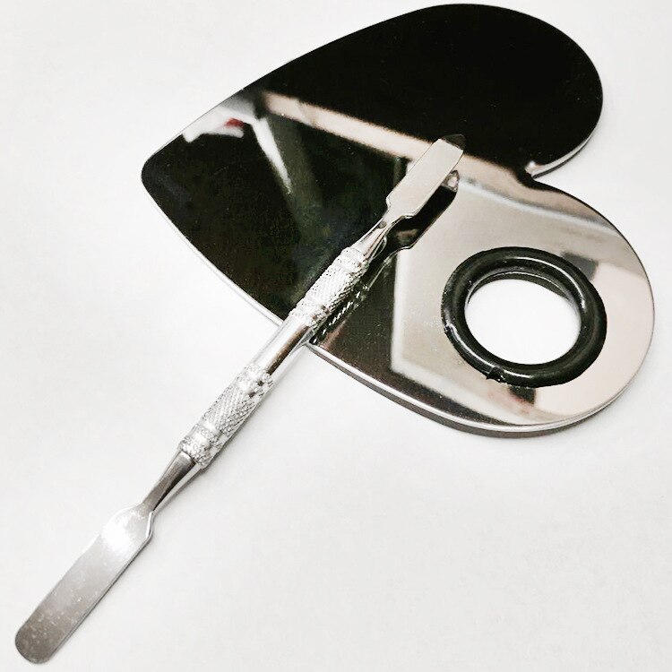 1pc Heart Shape Stainless Steel Paint Palette Tray... – Vicedeal