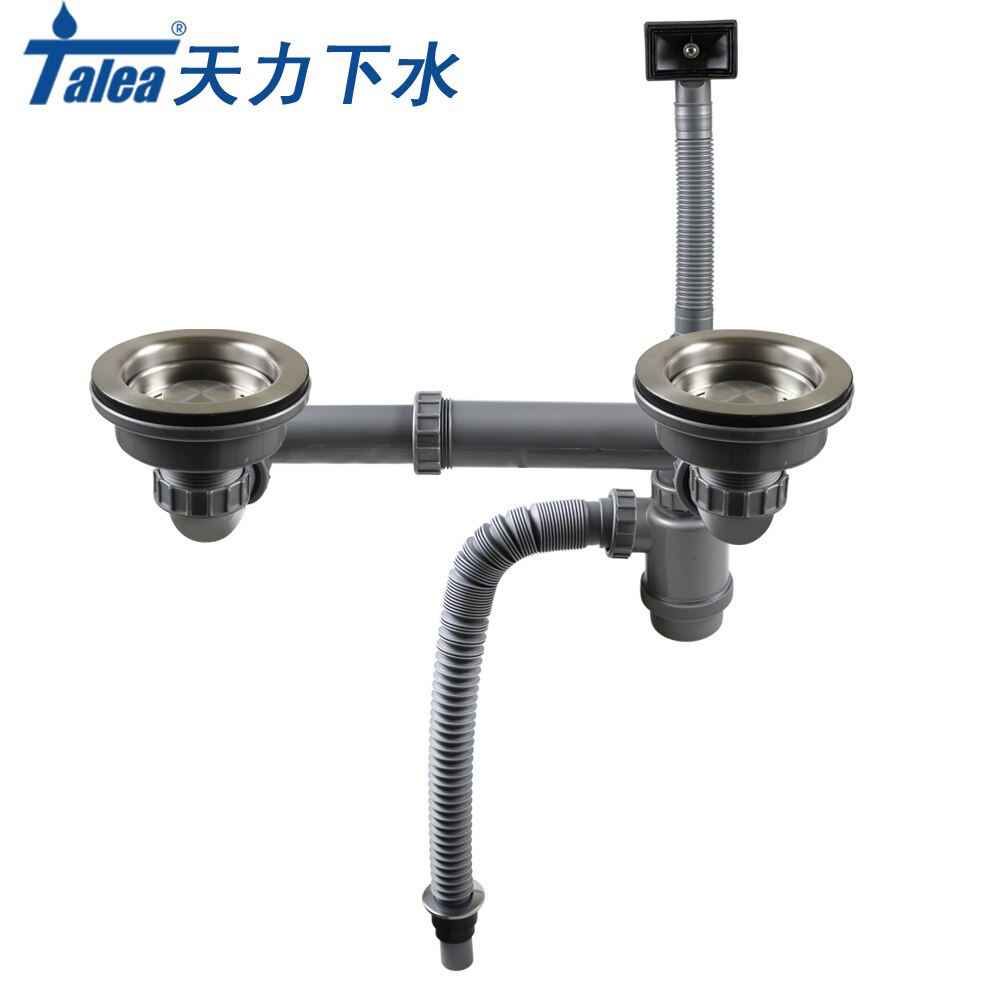 Talea Double Sink basin Waste Kit strainer with ho... – Vicedeal