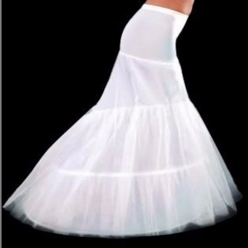 Mermaid Trailing Floor Length Bridal 3 Hoop Pettic... – Grandado
