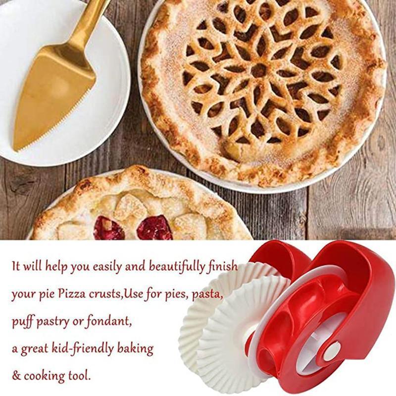 Pastry Wheel Decorator Pizza Cutter Pastry Lattice... – Vicedeal