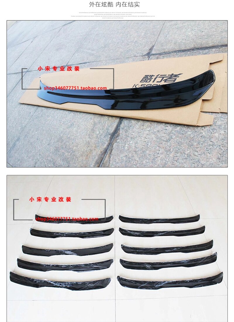 Abs Plastic Gloss Black Kleur Dakspoiler Kofferbak... – Grandado