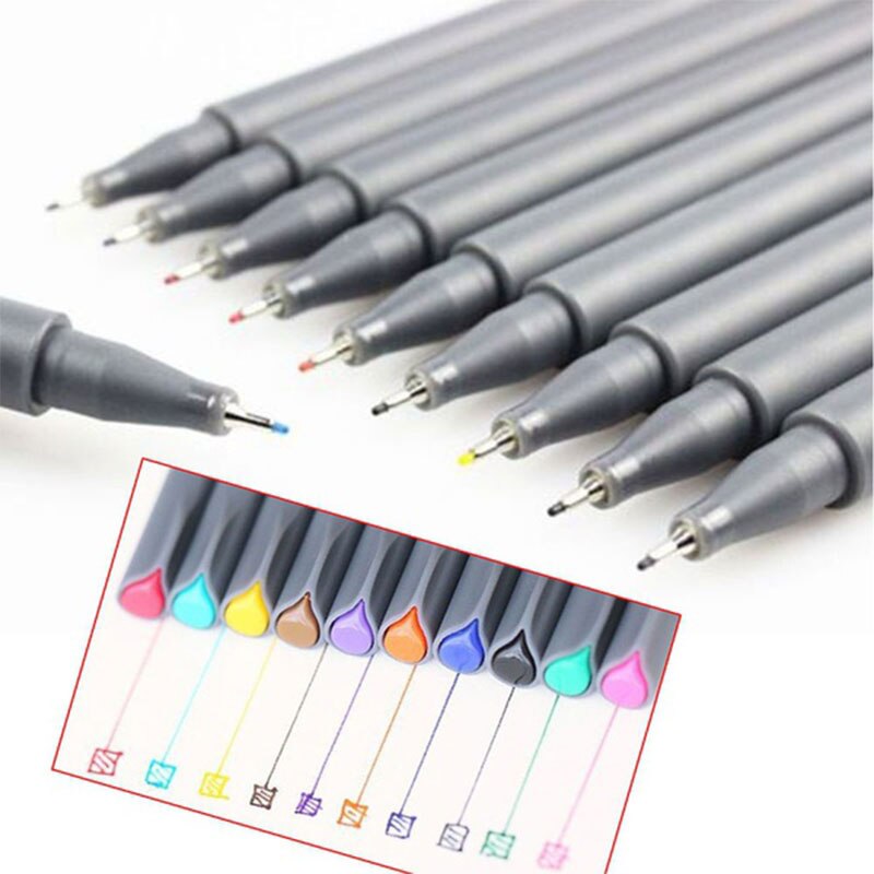 24 Color Colored Pens Fine Point Markers Fine Tip ... – Vicedeal