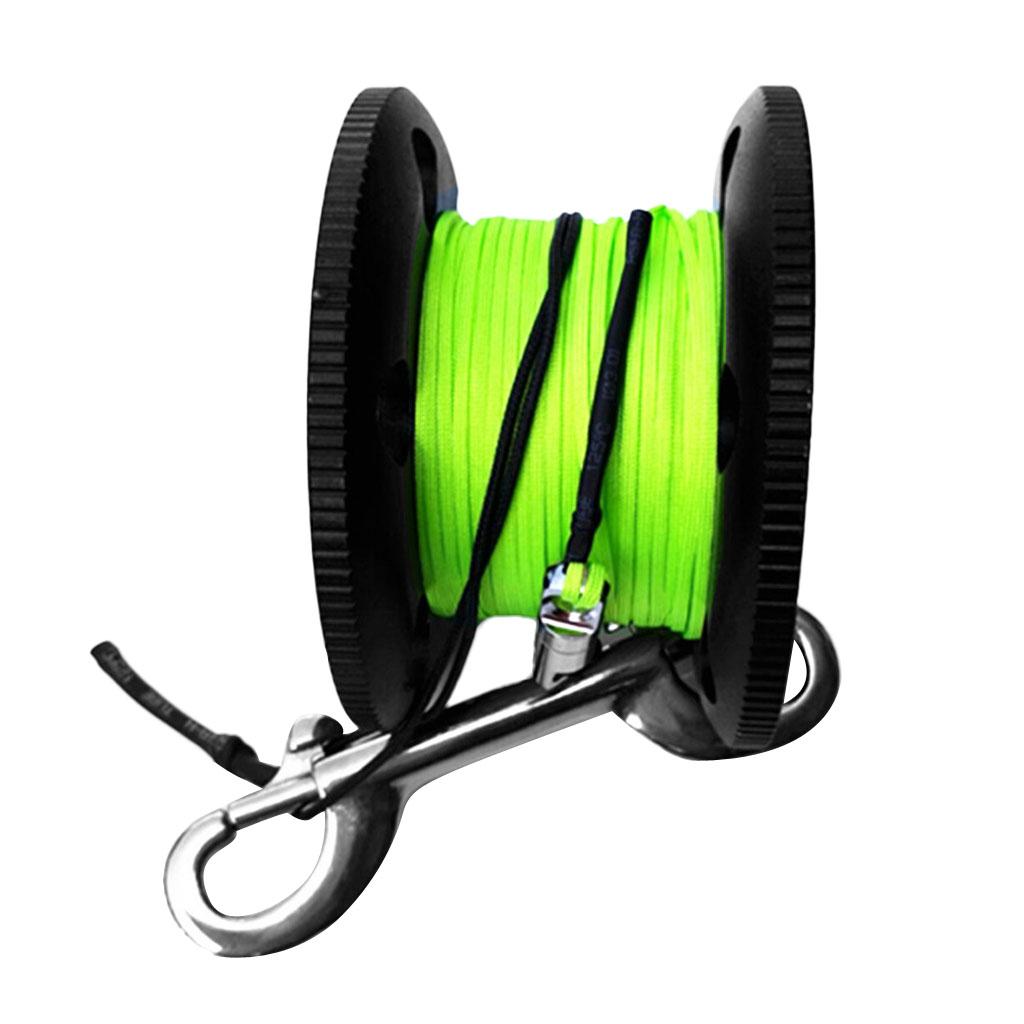 Scuba Diving Finger Reel Tech Spool, 50m Line, Ste... – Grandado