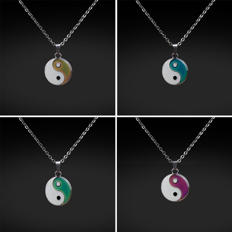 Yin Yang Gossip Colour Changing Mood Necklace Chok... – Grandado