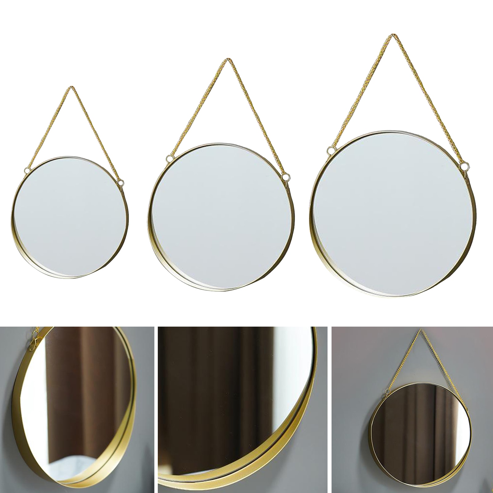 Decorative Hanging Wall Mirror Small Vintage Mirro... – Vicedeal