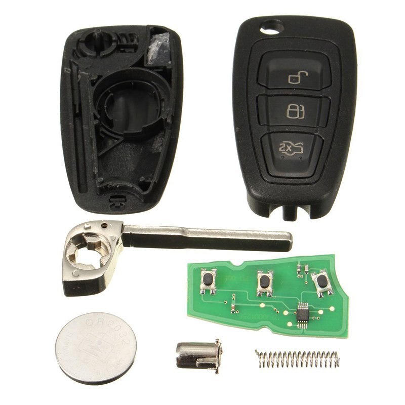 3 Buttons Uncut Remote Key with 4D63 Chip for Ford... – Vicedeal