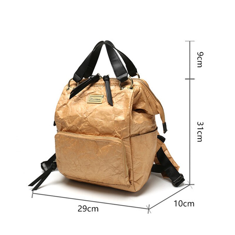 Backpack Vintage Kraft Paper Student School Bag fo... – Grandado