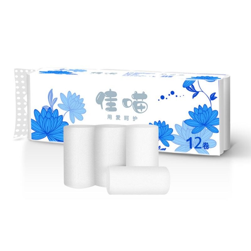 12 Rolls 4-Ply Toilet Paper Ultra Soft Wood Pulp S... – Vicedeal