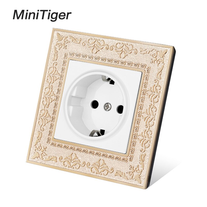 Minitiger 16A EU/DE Standard Gray Power Socket 4D ... – Grandado