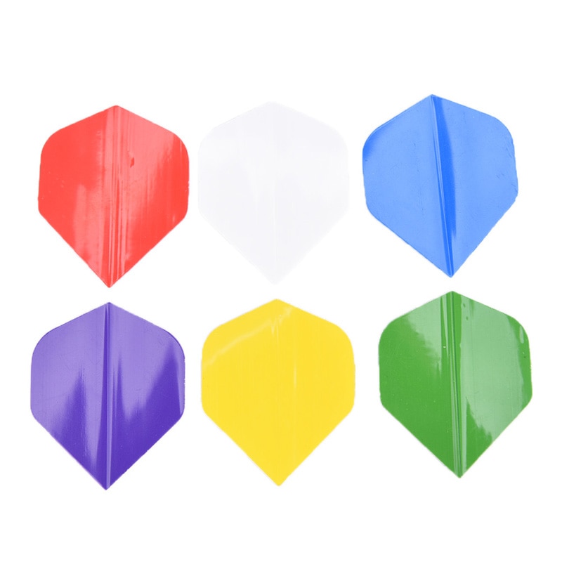 50pcs Pure Color Dart Tail PET Darts Flight Fin Da... – Vicedeal