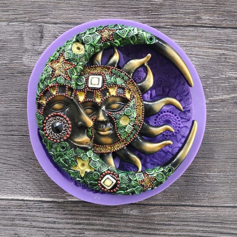 European Style Moon Sun Shape Silicone Mold Cement... – Grandado