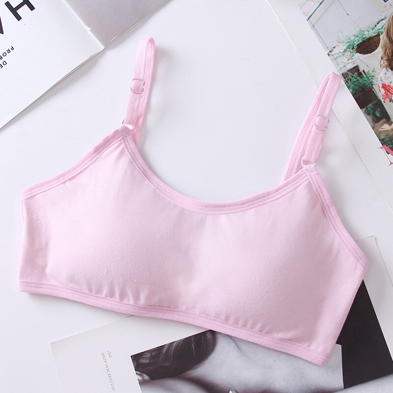 Young Girls Training Bra Cotton Hasp Wireless Youn... – Grandado