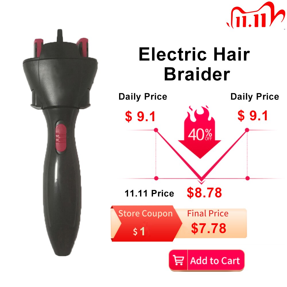 Electric Hair Braider Automatic Twist Braider Knit... – Vicedeal