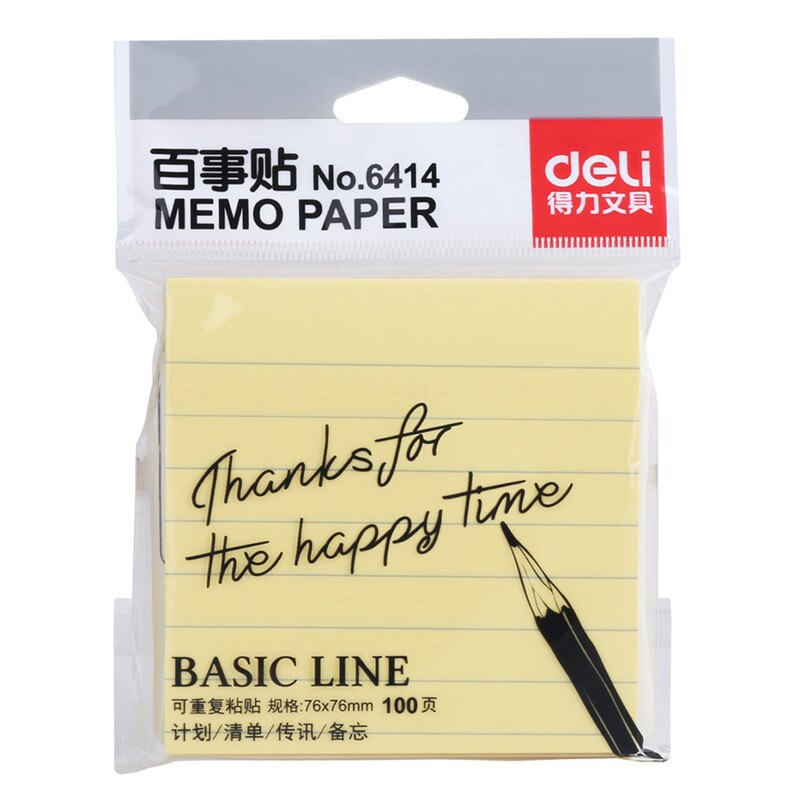 Deli Kantoor Sticky Notes Post Notepad Werk Plan M... – Grandado