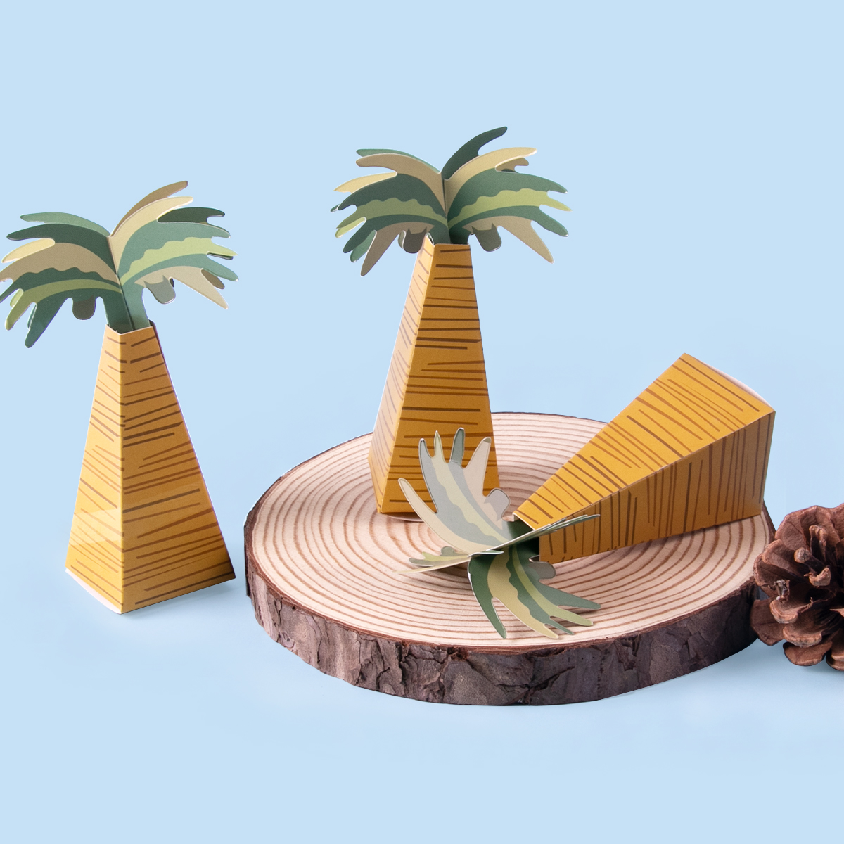 10/20/30pcs Coconut Palm Tree Paper Candy Box Hawa... – Grandado