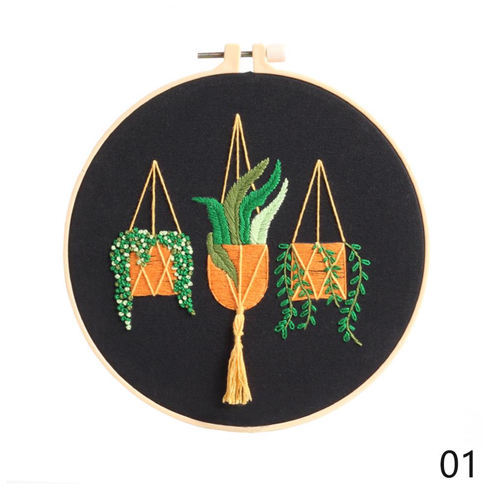 DIY Cotton DIY Plant Embroidery Flower Handcraft E... – Grandado