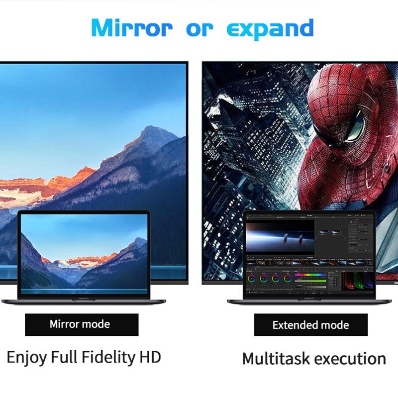 Blueendless Multi ports USB 3.0 HDMI VGA RJ45 Adap... – Grandado