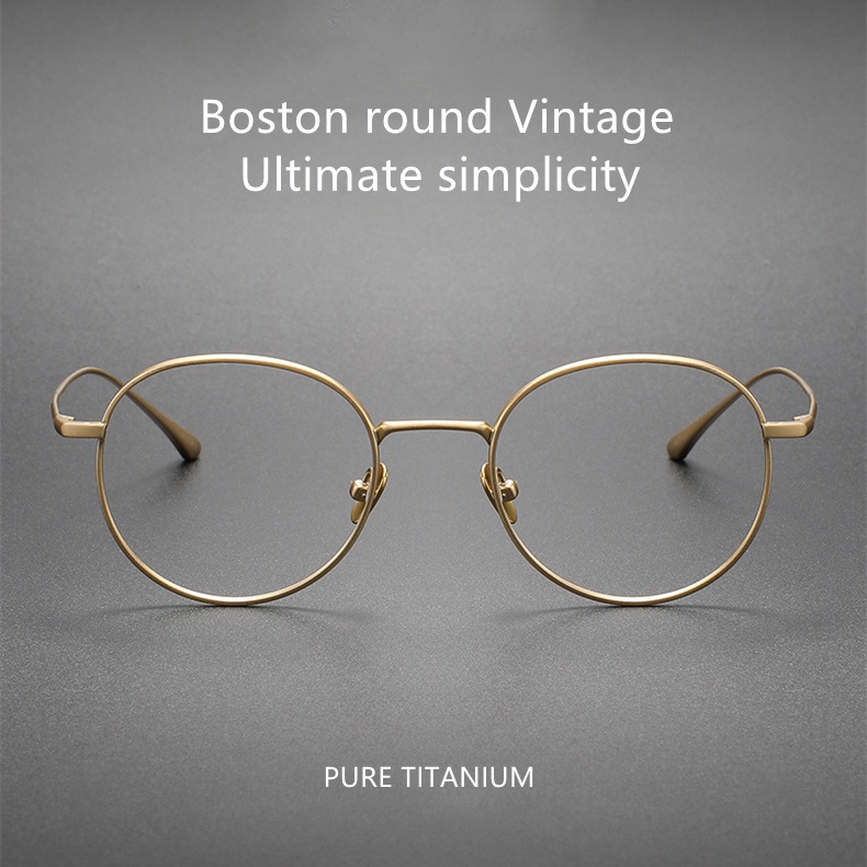 Japanese Retro Style Boston pear shape Pure Titani... – Grandado