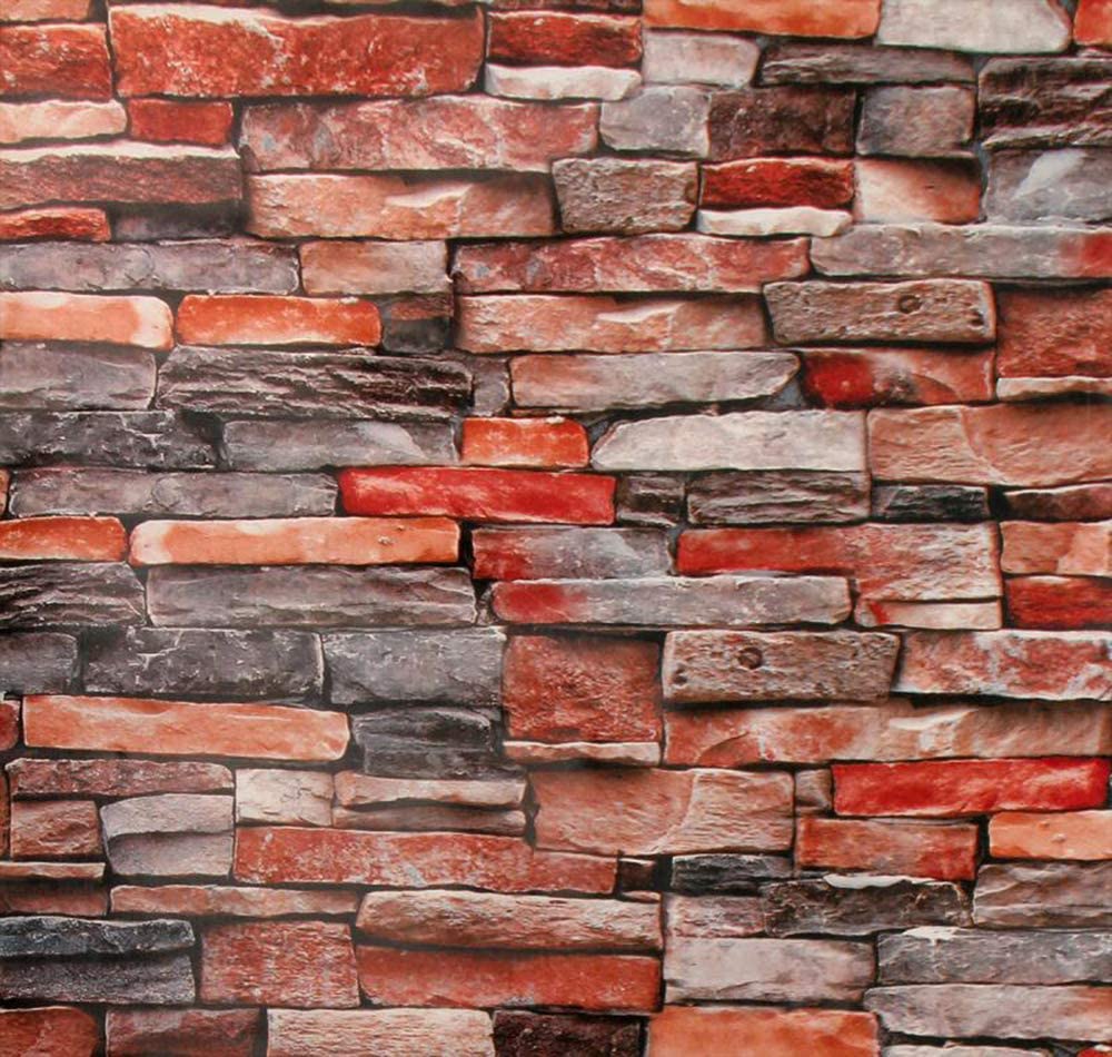 Steen Baksteen Schil En Stok Wallpape Faux Bakstee... – Vicedeal