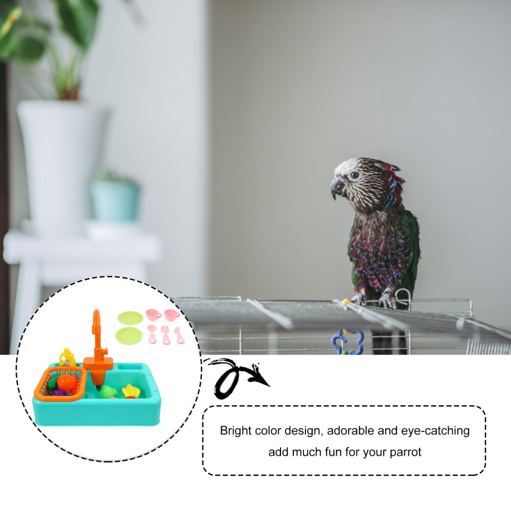 1 Set Birds Bathing Tub Automatic Water Flowing Bo... – Vicedeal