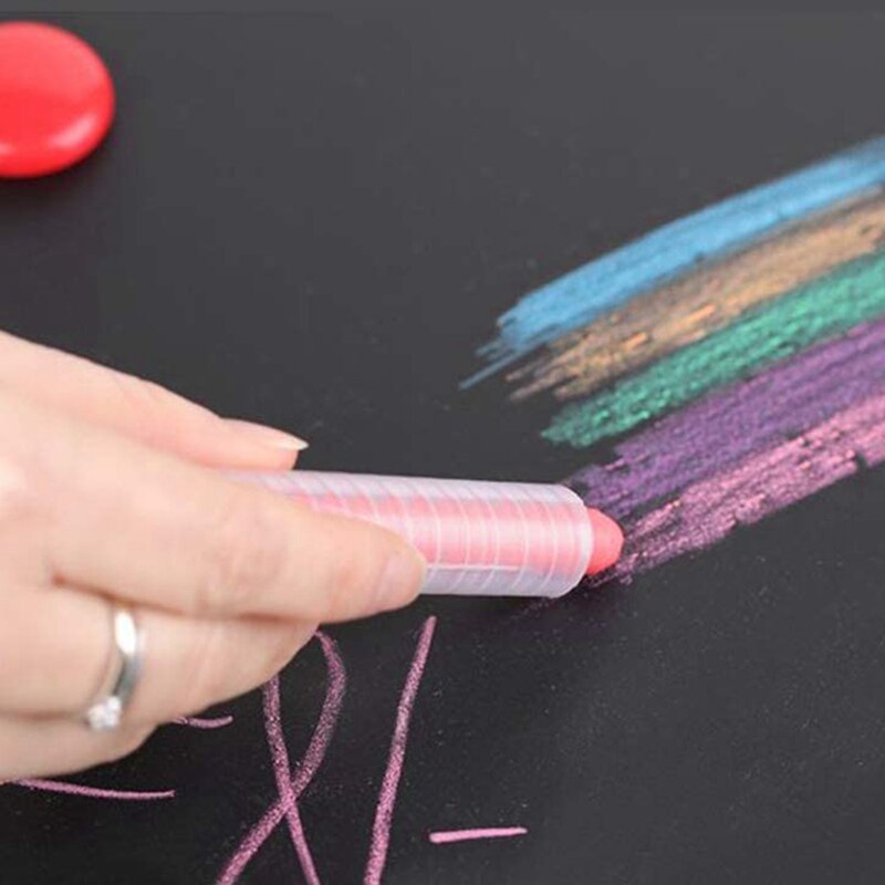 6PC Dustless Twistable Chalk Non-Toxic Colored Cha... – Grandado