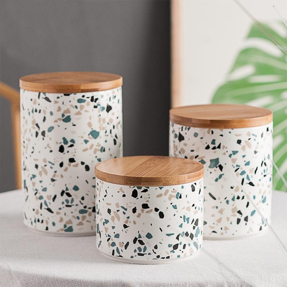 Nordic Style Ceramic Sealed Food Jar Storage Organ... – Grandado